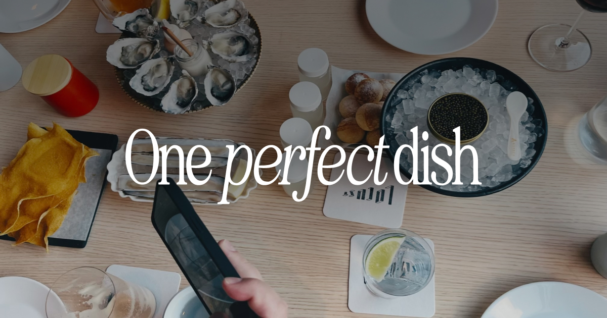 One perfect dish